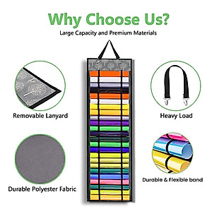 Hlsicnalm Vinyl Roll Holder with 48 Compartments, Vinyl Roll Storage Organizer Wall Craft Room Organizers and Storage Gray Tree