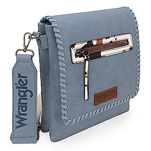 Wrangler Crossbody Bags for Women Satchel Purse Medium Shoulder Handbags with Detachable Guitar Straps,WG72-9360PK