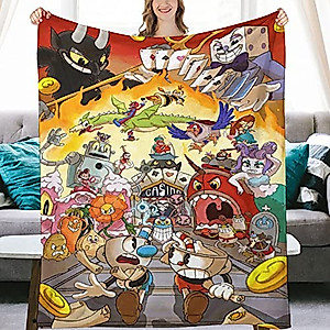 Anime Blankets Ultra-Soft Lightweight Throw Blanket for Couch Sofa Bed, Plush Cozy Blankets 40"x50"