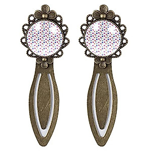 Metal Bookmark Teacher Appreciation Gifts Birthday Gifts Christmas Gifts for Women 2 Pcs, Lovely Heart Kawaii Pink