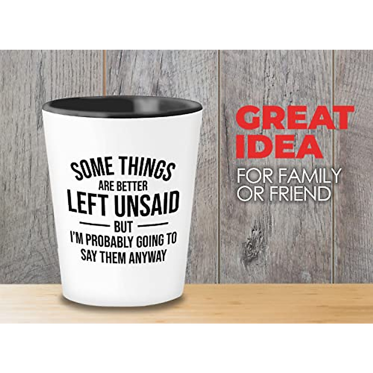 Bubble Hugs Sarcasm Shot Glass 1.5oz - some things are - Funny Sassy Saying Sarcastic for Colleague Gag Kidding Joke Adult Humor Laughter Humorous Giggles Coworker