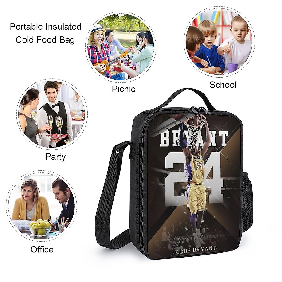 Dhucqze Backpack Set Durable Backpack with Insulated Lunch Box Pencil Case Lightweight Bookbag Travel Bag Casual Daypack