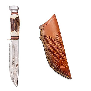 Pocket Sheath Handmade Pouches Leathers Holsters Straight Holder Outdoor Carry Sheath Tool Easy To Use