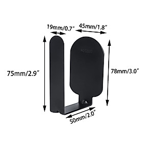 Self Adhesive Stainless Steel Pan Cover Racks ,Pantry Organization Rack, Cutting Board Storage , Pot Lid Holder (Black)