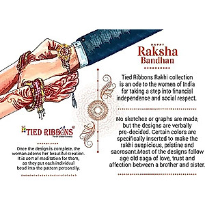 TIED RIBBONS Rakhi for Brother with Gift Set | Coffee Mug (10 Oz) | Mini Greeting Card | Roli Chawal Tika - Raksha bandhan Rakhi Gifts for Brother Rakhi Set for Brother | Bhai Rakhi Thread
