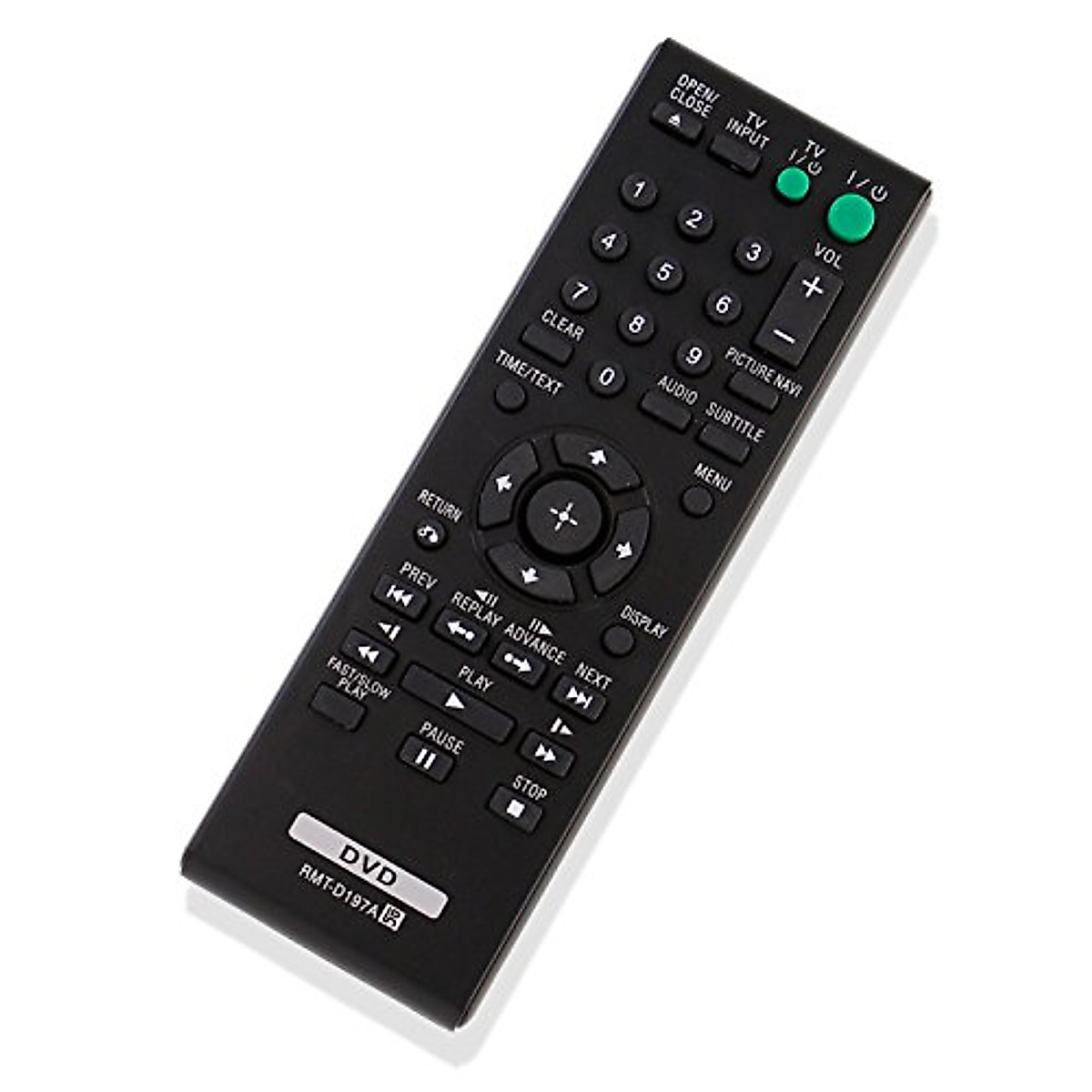 RMT-D197A Remote Control Replace fit for Sony DVD Player DVPSR201P DVPSR210P DVPSR405P DVPSR510H DVP-SR310P DVP-SR320 RMTD197A