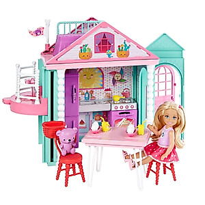 Barbie Club Chelsea Two-Story Playhouse Playset and Teddy Bear