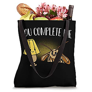 You Complete Me Moth Meme Mole Lamp Gift Tote Bag