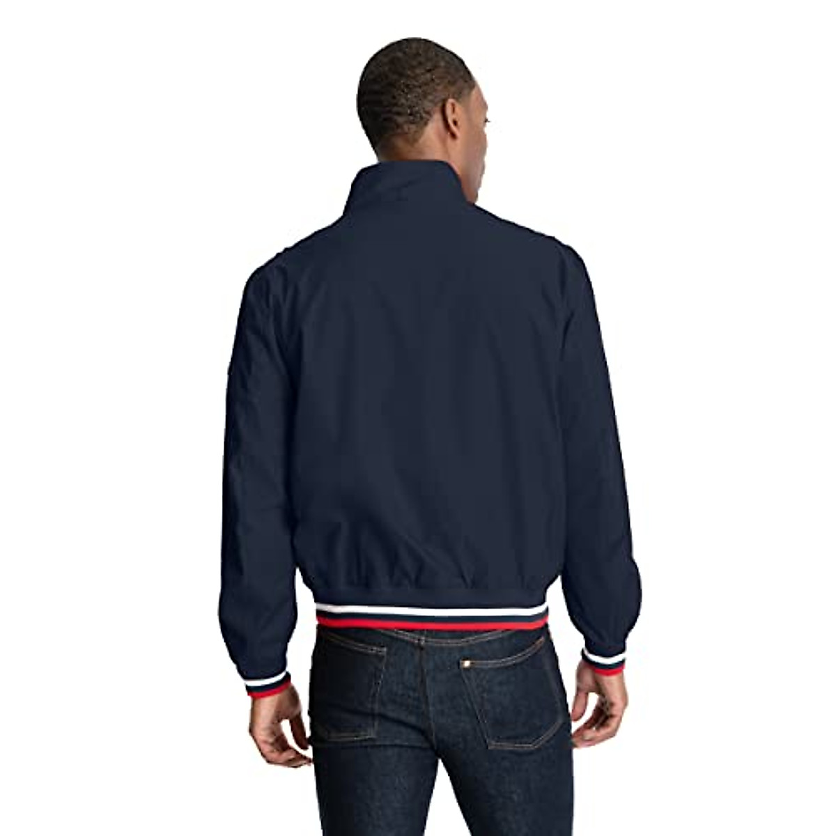 London Fog Men's Stretch Golf Jacket, Navy, Large