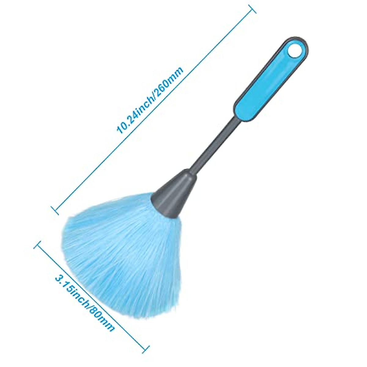 FVIEXE 8PCS 10 Inch Mini Feather Dusters for Cleaning, Small Microfiber Delicate Duster Laptop Computer Keyboard Electrostatic Cleaning Duster Washable, Screen Static Dusting Wand