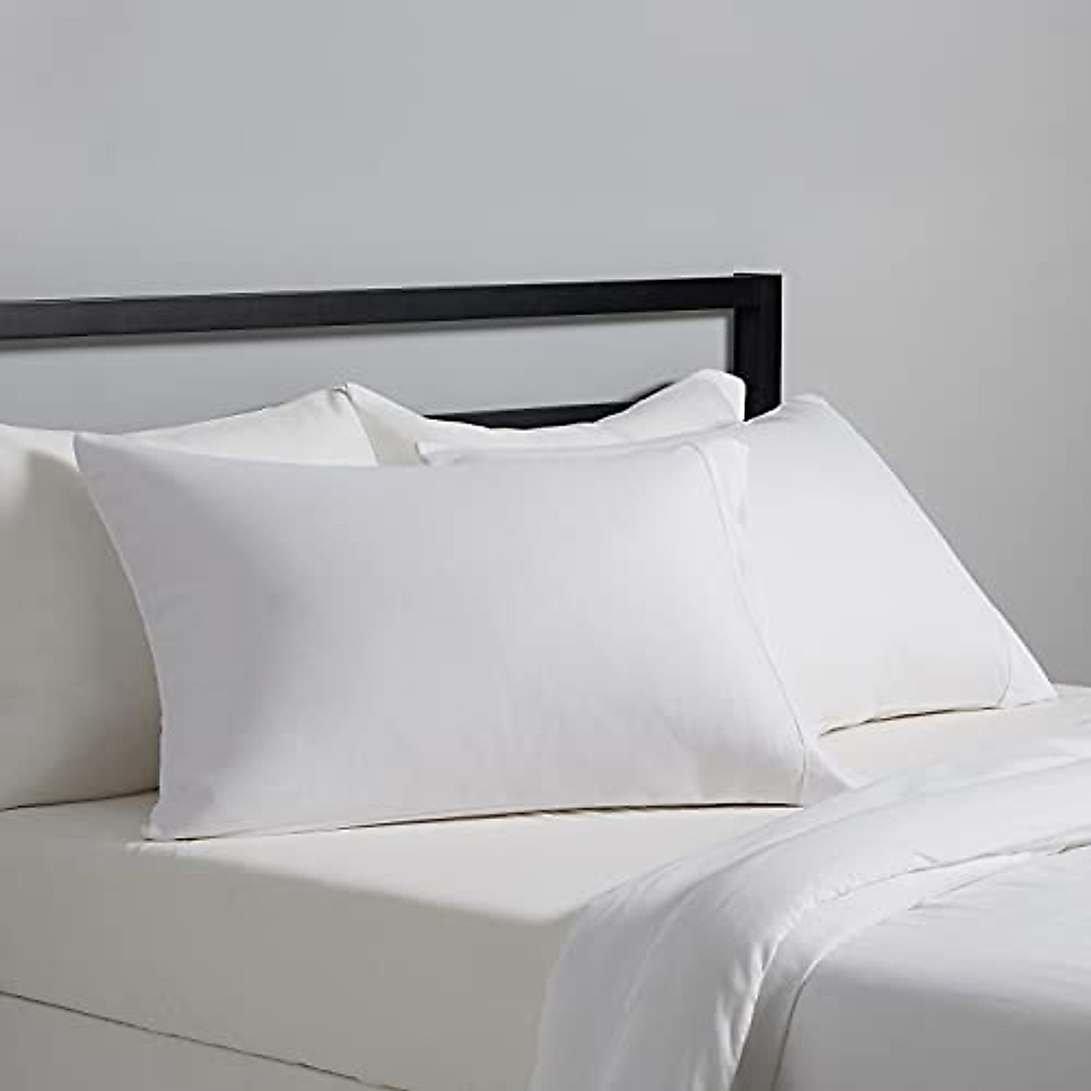 Pottery Barn 100% Egyptian Cotton 1200 Thread Count Ultra Soft Pillow Case Set - Durable and Silky Soft (Queen Size Pillowcase) (White)