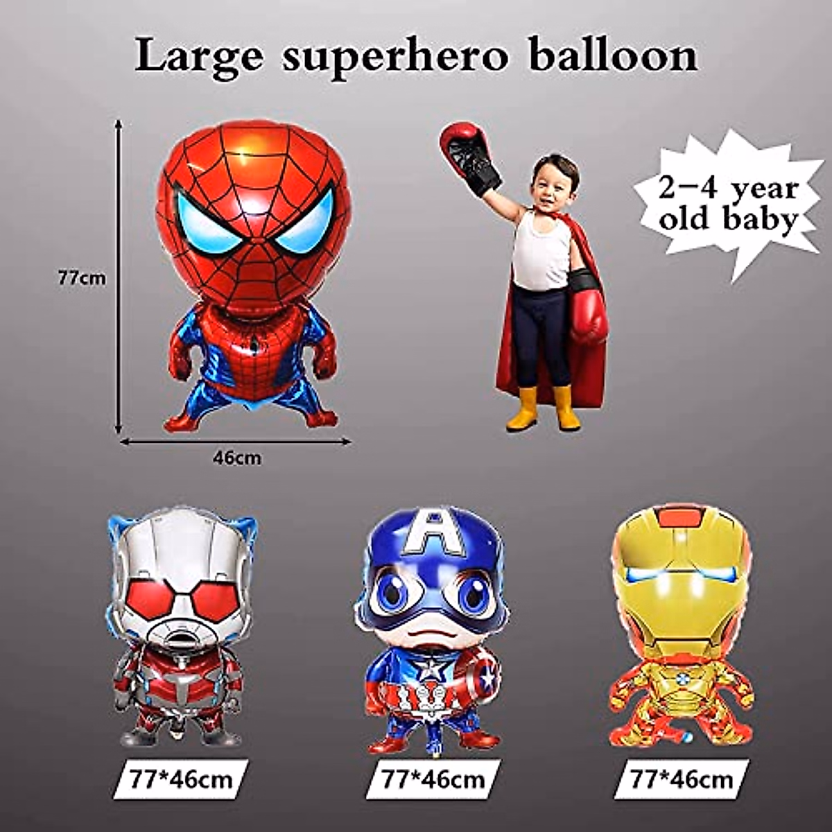 Superhero Birthday Party Decorations 72 Pack Avenger Birthday Party Supplies Large Super Hero Balloons Happy Birthday Banner Blue Background Perfect for Kids Theme Birthday and Super hero Fan Party