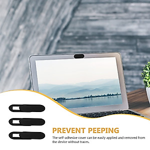 Totority 3 Pcs Lens Privacy Protection Camera Cover Webcam Lid Webcam Privacy Cover Webcam Cover Slide Slim Laptop Mobile Lens Webcam Privacy Lens Protector Slide Rail Abs Slider Ultra Thin
