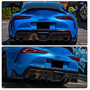 MCARCAR KIT Carbon Fiber Rear Bumper Diffuser for Toyota Supra A90 A91 2019-2022 Coupe 2-Door Lower Bumper Lip Spoiler Valance Protector Factory Outlet