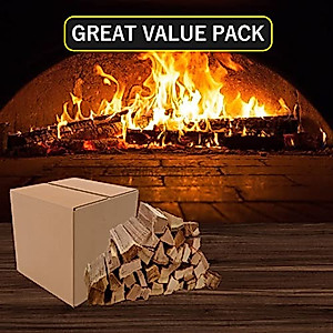 Old Potters Kiln Dried Pizza Oven Cooking Logs, Approx 12 lbs, Wood Logs for Pizza Ovens, Grills and Smokers, Solo Stove Mesa XL, Oak~ 6 Inch Mini Log, (790 Cubic Inches)