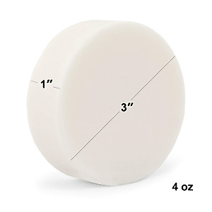 Men’s Soap Company Shaving Soap Refill Puck, 4.0 oz - Natural Vegan Ingredients with Shea Butter & Vitamin E for Thick Lather and Skin Protection, Lavender