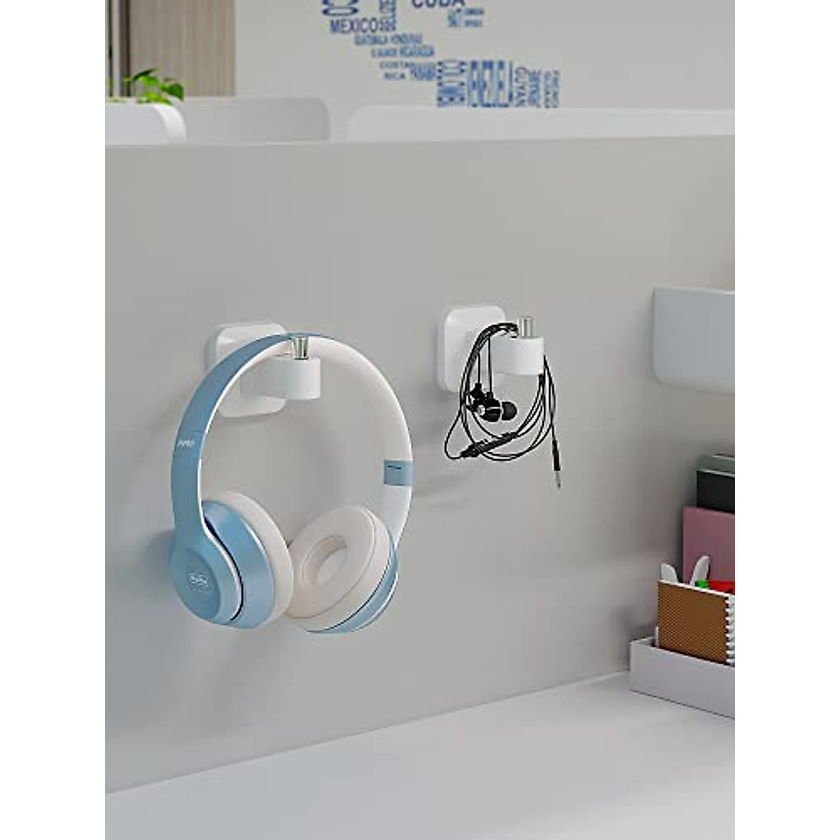 Fysupotsu Adhesive Shower Hooks for Towels, Self Adhesive Shower Hanger Hooks, Modern Shower Towel Hook for Wall Bathroom Hanging Coat, Hat, Towel Robe Hook Rack Wall Mount 4-Packs (White)