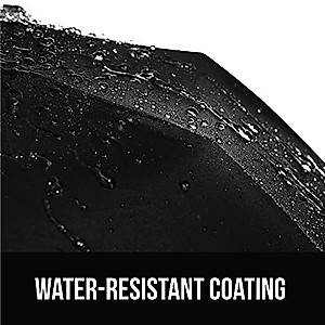 Gorilla Grip Compact Travel Umbrella for Rain, Windproof Reinforced Fiberglass Ribs, Coated, Portable, One-Click Automatic Open and Close, Collapsible and Lightweight Small Umbrella, 42 Inch, Black