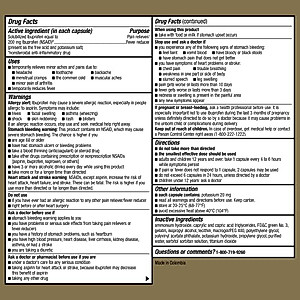 Ibuprofen Mini Liquid-Gels, 200 mg, Liquid-Filled Capsules, Pain Reliever and Fever Reducer, 160 Count