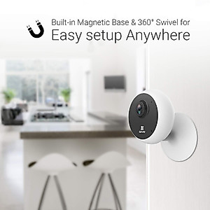 EZVIZ Indoor Security Camera 1080P WiFi Baby Monitor, Smart Motion Detection, Two-Way Audio, 40ft Night Vision, Works with Alexa & Google Assistant(C1C)