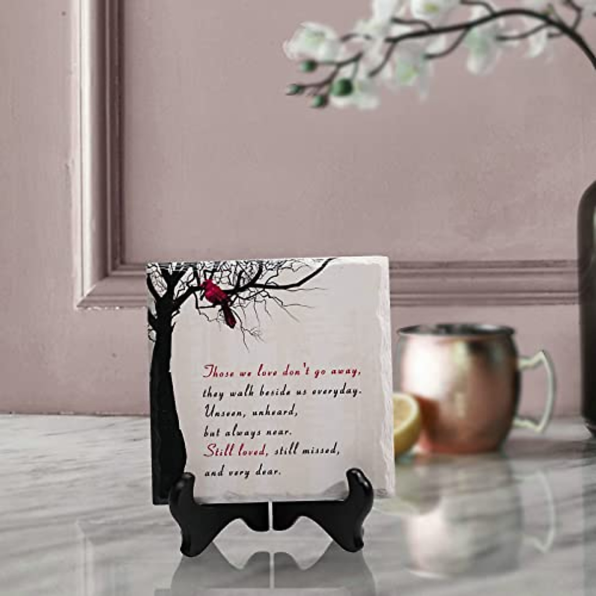 Memorial Gifts for Loss of Mother Father Husband Sympathy Gift Red Cardinal Memorial Plaques in Loving Memory of Loved Ones Remembrance Gifts Condolence Gifts Bereavement Gifts Sorry for Your Loss