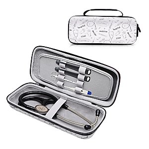 XANAD Stethoscope Case fits 3M Littmann Classic III/Lightweight II S.E. / Cardiology IV Diagnostic/MDF Acoustica Deluxe Stethoscopes and More