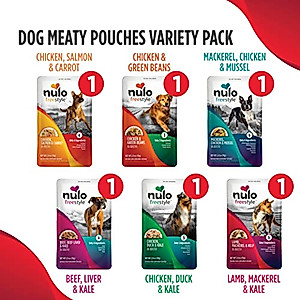 Nulo Freestyle Puppy & Dog Wet Dog Food Topper, Premium All Natural Grain-Free, Real Meat Dog Food Topper with High Animal-Based Protein and Only 5 or Less Ingredients With No Additives