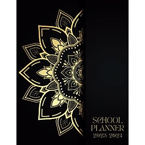 School Planner 2023-2024: (September 2023/June 2024) for girls, Primary - Middle School - High School - Student | 1 week on 2 pages | To-Do List, Homework Organizer | Size 8.5” x 11” Mandala Cover