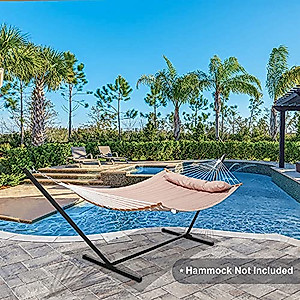 SUNCREAT 12 FT Heavy Duty Hammock Stand, Portable Hammock Stand, 475 lbs Capacity, Black