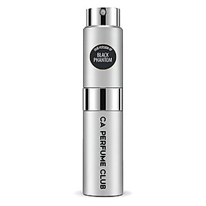 CA Perfume Impression of Black Phantom For Women & Men Replica Version Fragrance Dupes Concentrated Long Lasting Eau de Parfum Spray Refillable Atomizer Bottle 0.27 Fl Oz/8ml-X1