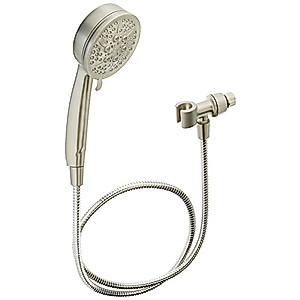 Moen 26015SRN Caldwell Hand Held Shower Head Set Multi Function 2.5 GPM Spray with Hose, Brushed Nickel