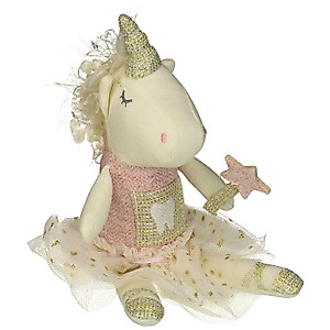 Mud Pie Unicorn Tooth Fairy Pink One Size