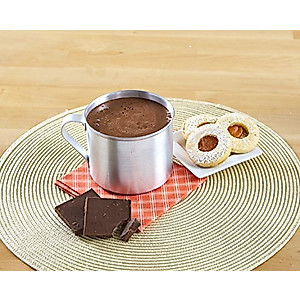 Imusa Stovetop Use or Camping 0.7 Quart Aluminum Mug, 1 Count (Pack of 1), Silver