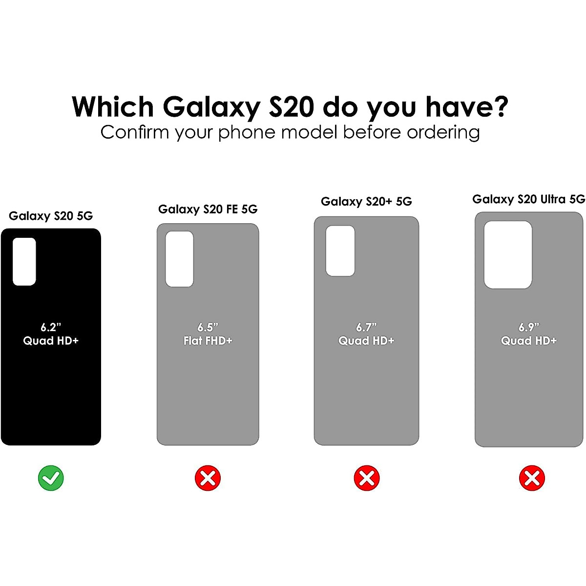 OTTERBOX COMMUTER SERIES Case for Galaxy S20/Galaxy S20 5G (NOT COMPATIBLE WITH GALAXY S20 FE) - BLACK