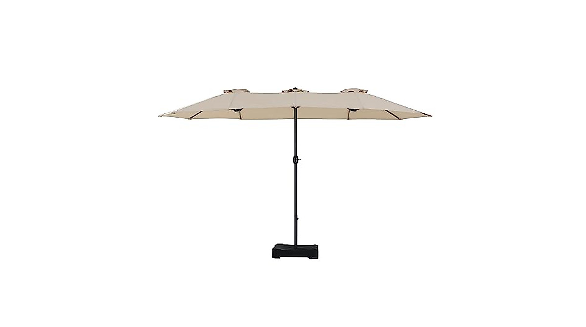 Sunjoy Triple Canopy Umbrella - Spacious Shade Solution