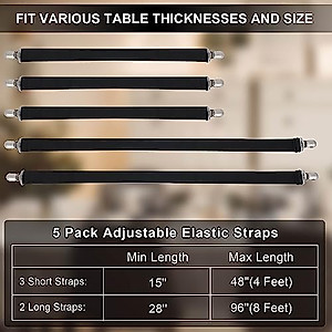 Namubarwa Hidden Strap Tablecloth Clips - Perfect for Picnic Tables and Thick Tables Indoor and Outdoor, Keep Your Tablecloth Secure with Our Invisible Table Cloth Clips!