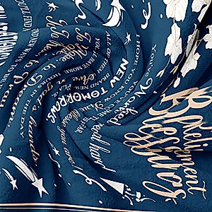 Happy Retirement Gifts for Women Men, Retirement Blanket Gift, Best Female Retirement Gifts Ideas, Funny Retired Gifts for Dad, Nurses, Doctors, Farewell Gifts for Coworker Throw Blanket 60"x 50"