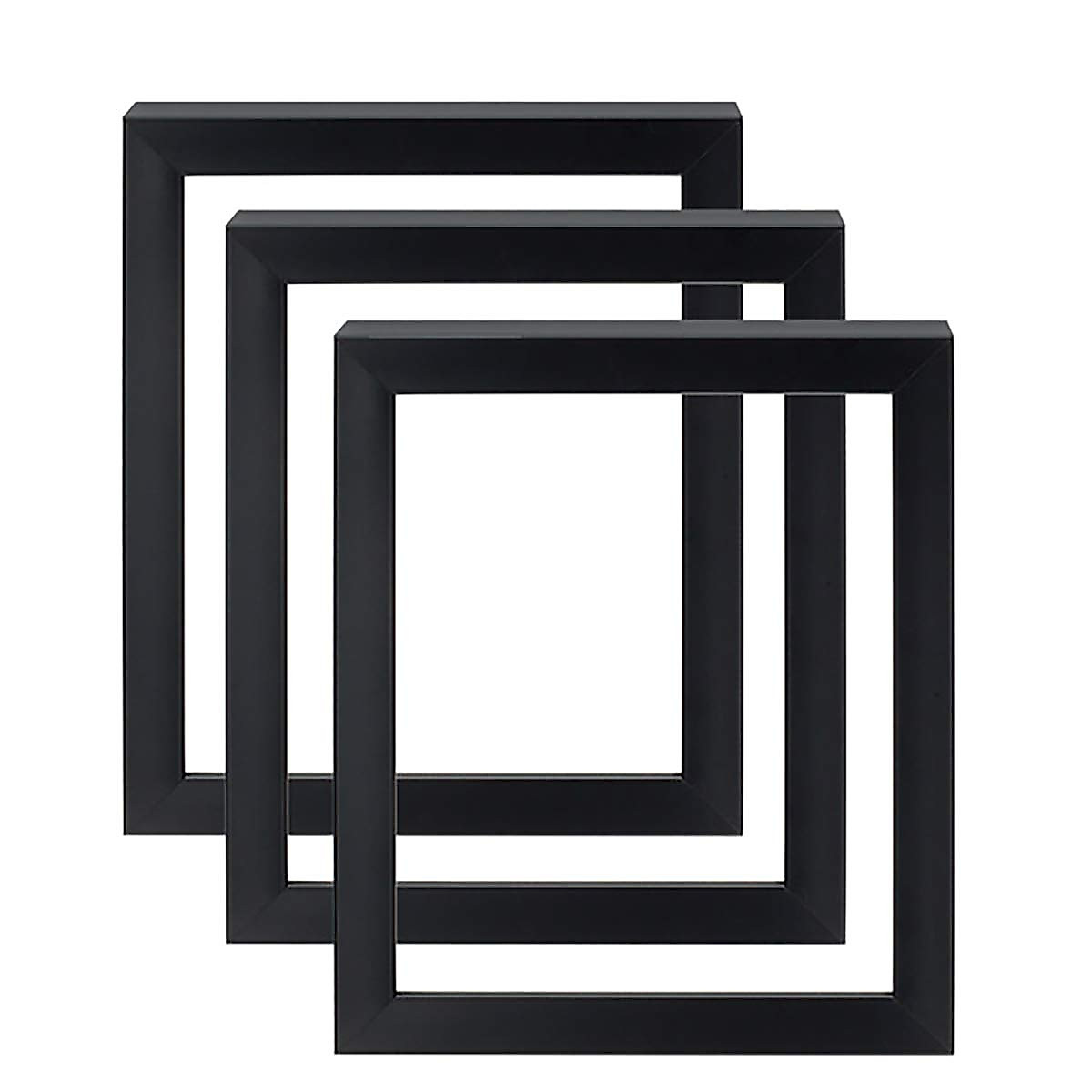 Gotham Deep Gallery Frames - 3 Pack of Professional Gallery Frames for Canvas, Paintings, Presentation & More! - [Black - 16x20"]
