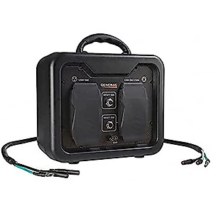 Generac 7668 120V Parallel Cable Kit, 2ft Cord, Custom Plug End, Connects 2 Generators, Enhance Power, Compatible with iQ3500 & GP3000i Black