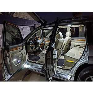 BRISHINE White LED Interior Lights Kit Replacement for Lexus RX350 RX450h 2010 2011 2012 2013 2014 2015 Super Bright 6000K Interior LED Light Bulbs Package and Install Tool