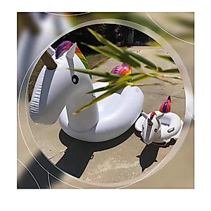 Baby Pool Float Unicorn Toddlers Floaties Infant Inflatable Swimming Ring with Handles for Kids Aged 1-6 Years