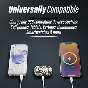 Disney Mickey Mouse and Friends 10,000Mah Power Bank- Universally Compatible Portable Phone Charger Battery Pack w/USB Charging Port Gifts for Women, Men, Teens and All Fans of Mickey Mouse