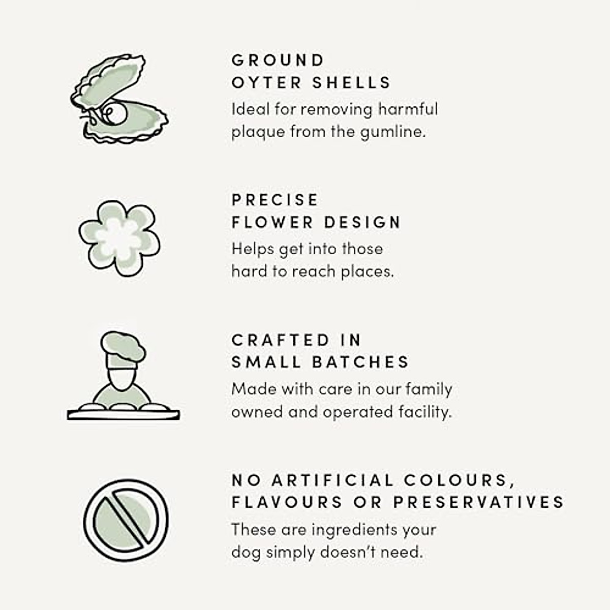 Crumps' Naturals Bacon Dental Dog Treats (10 count), 7"