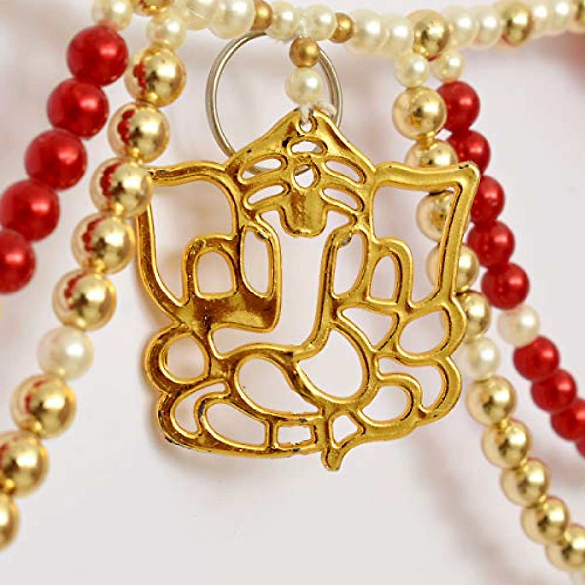 Nature's Own Multi Color Peal Ganesh Toran for Diwali Decoration Color May Vary