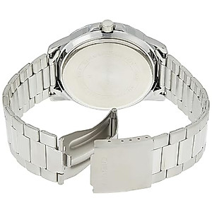 Casio MTP-VD01D-1EV Men's Enticer Stainless Steel Black Dial Casual Analog Sporty Watch