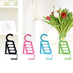 DOITOOL Plastic Hangers Peg Hooks Door Valet Hook Multi Hanging Hanging Holder Storage Hook Clothes Hanger for Bedroom Bathroom Cabinet Coats Jackets Hats Towels Over Door Hanger Over Door Hanger