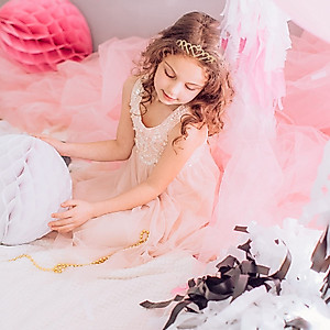 Haull 16 Pieces Girls Colorful Crystal Rhinestone Tiara Headband Princess Crown for Birthday Parties, Hair Styling, School Activities, Festival Celebrations