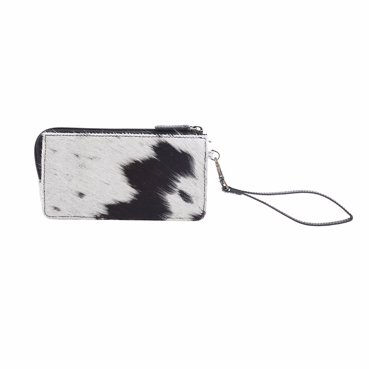 Mesmerizing Monochrome Leather and Hairon Wallet