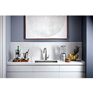KOHLER 22034-VS Simplice Single-Handle Bar Sink Faucet, Secondary Kitchen Faucet, Bar Faucet, Vibrant Stainless