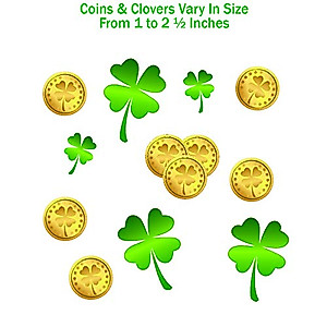 Colonel Pickles Novelties Leprechaun Footprints – Floor Decals 184 Ct - St Patrick’s Day Decorations - 48 Sets of Footprint Stickers
